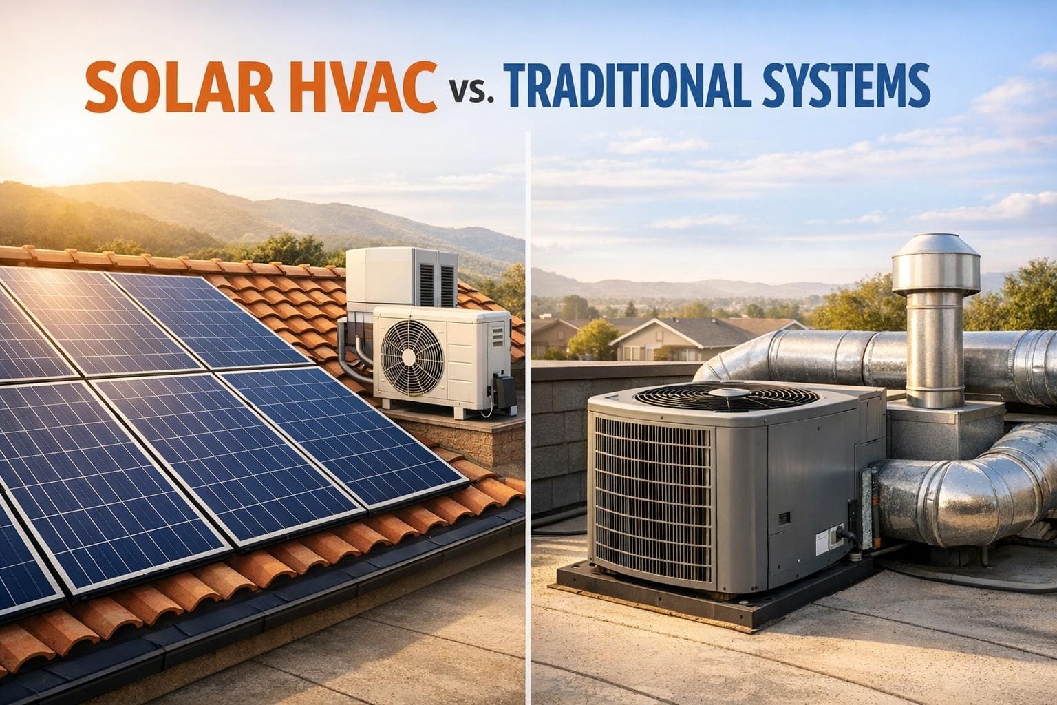 Solar HVAC vs. Traditional Systems | Eco Temp HVAC